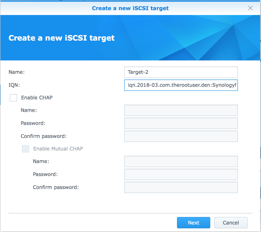Setting up an iSCSI Target on a Synology NAS | The Root User